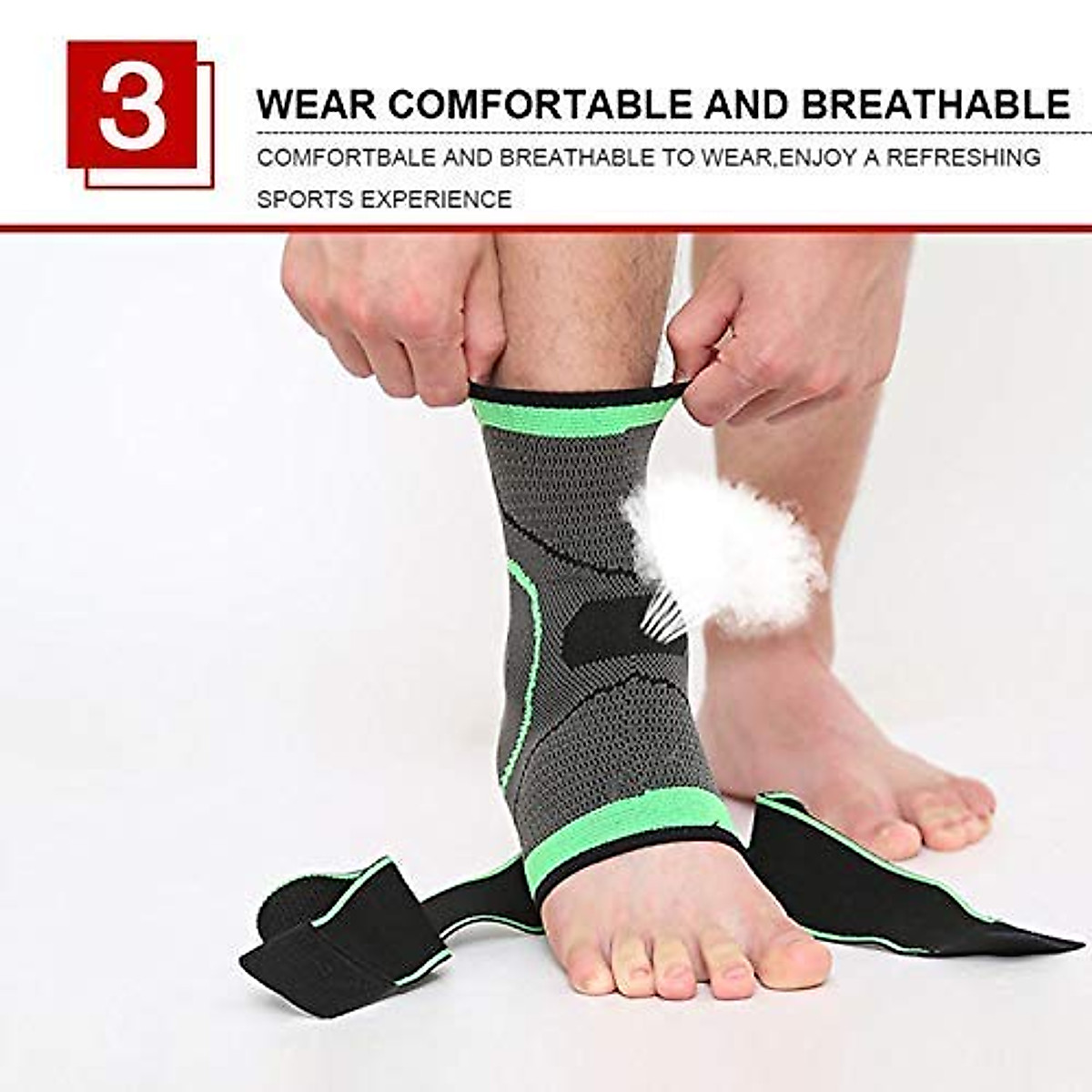 Dr A-Z Compression Foot Socks for Men & Women 2PCS - Sleeves Arch Support, Heel Spurs- Best Plantar Fasciitis Sleeves for Plantar Fasciitis Pain Relief, Heel Pain, & Treatment for Daily Use M-L - Pair