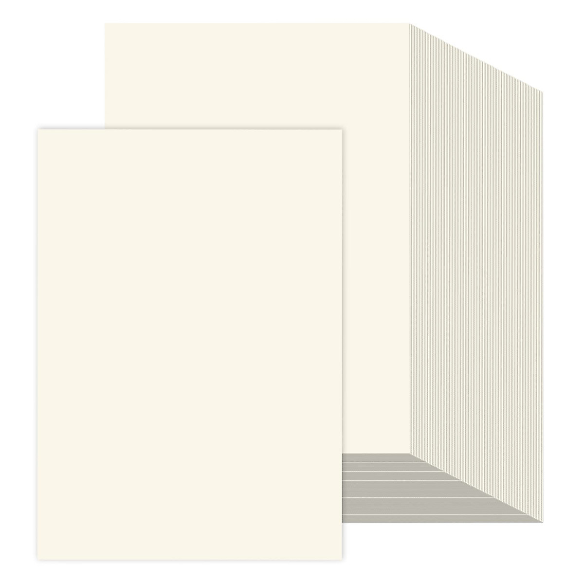 200 Sheets Ivory Printer Paper 32 lb/120 gsm Stationery Paper, Ivory Cardstock Paper Sheets for Printing, Copy, Arts Crafts, Letters, Invitations, Laser & Inkjet Printer Compatible (Ivory)