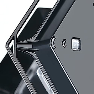 Jealoeur Bird Feeders for Outside Bird Feeder, with a Latch Feature,Retractable Bird Feeder, Wild Bird Seed for Outside Feeders for Outside and Garden Decoration Yard for Bird Watchers (Black)