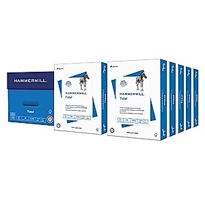 Hammermill Printer Paper, Tidal 20 lb Copy Paper, 8.5 x 11 - 10 Ream (5,000 Sheets) - 92 Bright, Made in the USA, 162008C