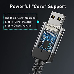 Radar Detector Cable, USB to RJ11 Cable,RJ11 Plug Power Cable,for Escort Uniden Radenso XP Beltronics Cobra Whistler Radar Detector,Replacement Power Cable for Radar Detectors (RJ11-9.84ft)