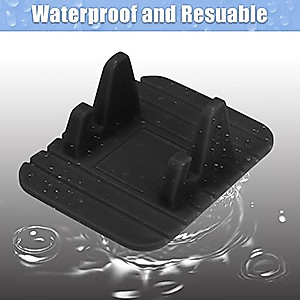 X AUTOHAUX Phone Holder for Car Universal Anti-Slip Dashboard Car Vehicle Cellphone Mobile Phone Pad GPS Mounting Mat Black