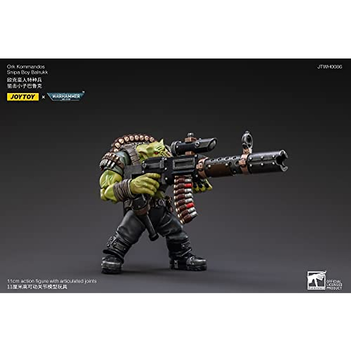 BLOOMAGE JOYTOY (BEIJING) TECH Warhammer 40K: Ork Kommandos Snipa Boy Balrukk 1:18 Scale Action Figure