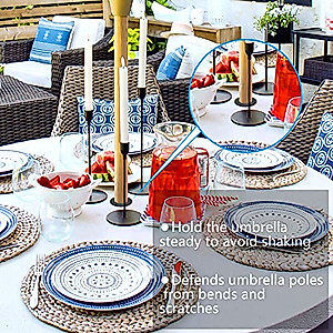 Tenndar Patio Table Umbrella Hole Ring Plug - Umbrella Cone Wedge Holder 1 Pack - Suitable for 1.5in(38mm) Outdoor Garden Yard Beach Umbrella for Picnic Table Hole Insert Base Stand Parts Accessories