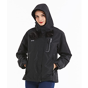 Diamond Candy Waterproof Rain Jacket Women Lightweight Outdoor Raincoat Hooded for Hiking skiing