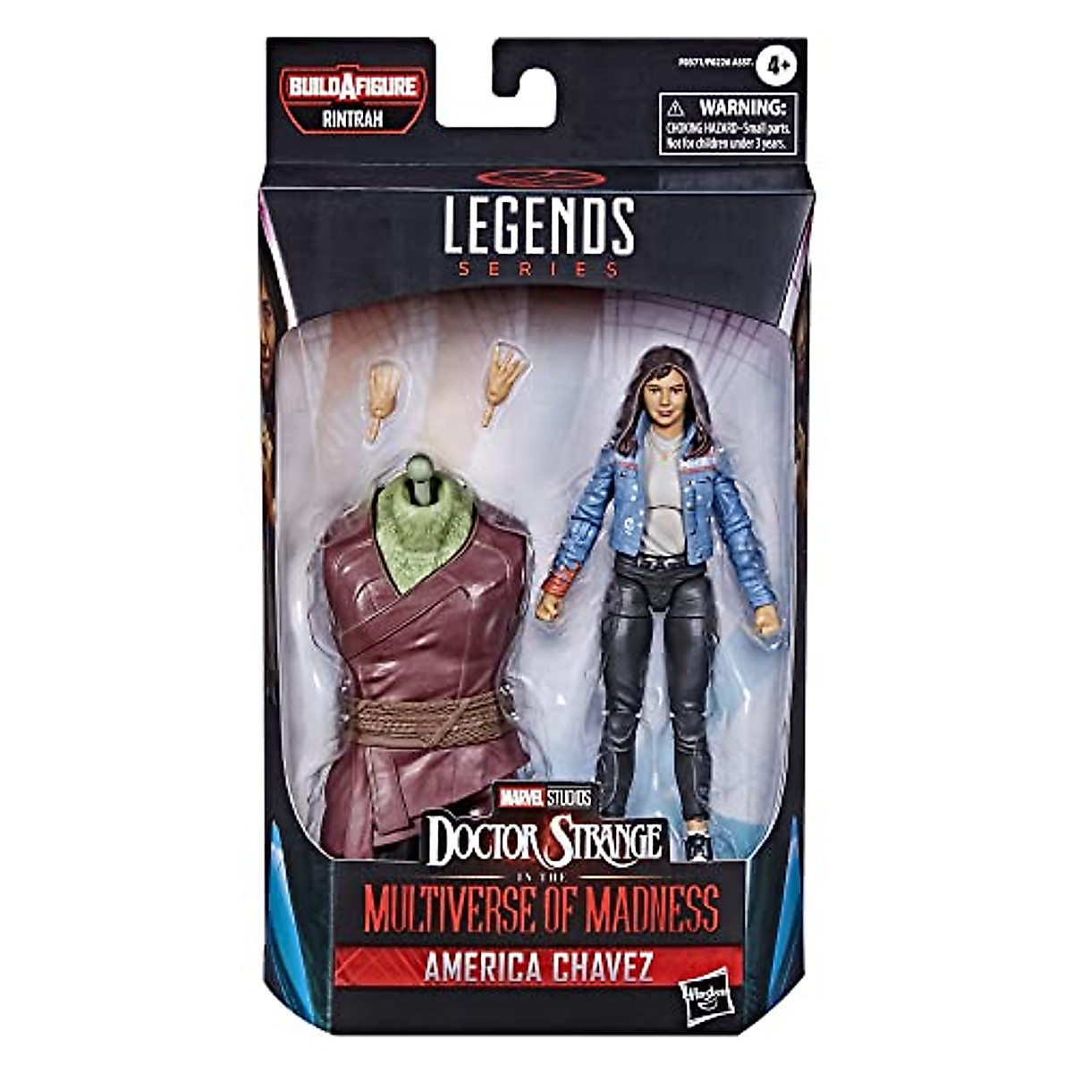 Marvel Legends Series Doctor Strange in The Multiverse of Madness 6-inch Collectible America Chavez Cinematic Universe Action Figure Toy, 2 Accessories and 1 Build-A-Figure Part