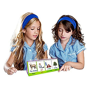 Junior Learning: Sentence Flips, Double-Sided Flip Stand, Enables Students to Build New Sentences,For Ages 4 and up,0.5 H x 9.25 L x 5.5 W