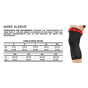 Tommie Copper Women's Performance Triumph Knee Sleeve, Black, Large
