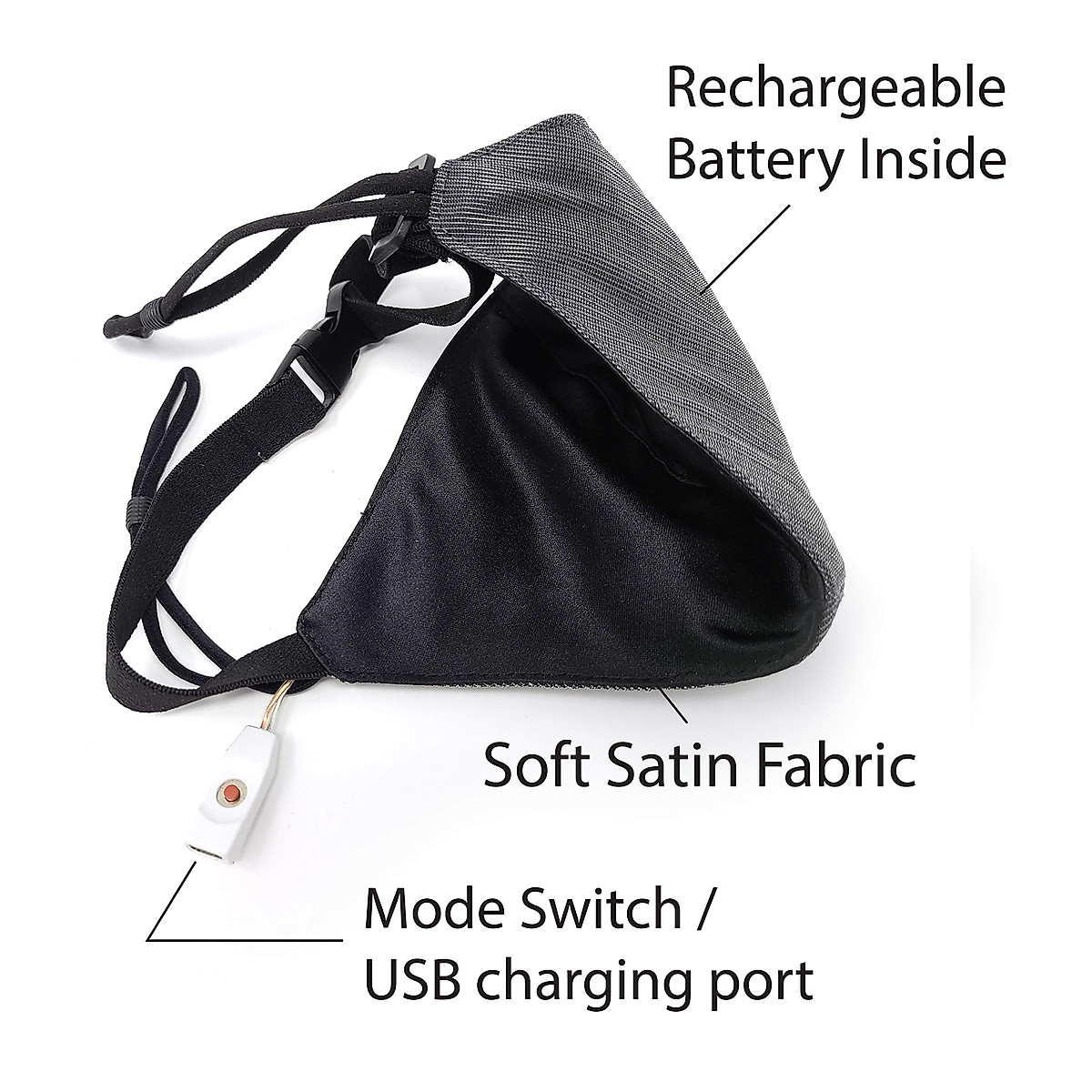 NeonPunk Rechargeable LED Luminous Face Mask