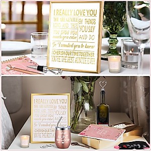 Didaey 11 Pcs Mother's Day Gift for Women, Wife Gifts Aunt Gifts Gifts, Aunt Wife Birthday Gifts 12oz Tumbler Keychain Socks Candle Notebook(For Aunt)