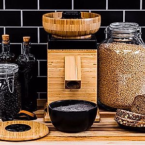 NutriMill Harvest Stone Grain Mill, 450 Watt - Black