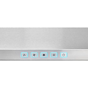 Broan-NuTone BWP2366SS Convertible Wall-Mount LED Lights Pyramidal Chimney Range Hood, 630 MAX Blower CFM, 36-Inch, Stainless Steel