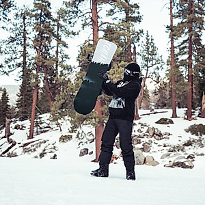 XCMAN Freeride Snowboard Beginner All Mountain,The Best All-Terrain, Dual-Directional, Hybrid Snowboard for All Levels-Mountains Clouds