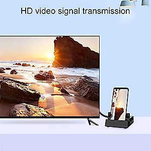 USB Hub Portable USB Hub V105 USB-C/Type-C to USB 2.0 x 3 + USB-C/Type-C + HDMI + Audio Port + SD/TF Card Reader Multi-Function Phone Stand HUB Docking Station