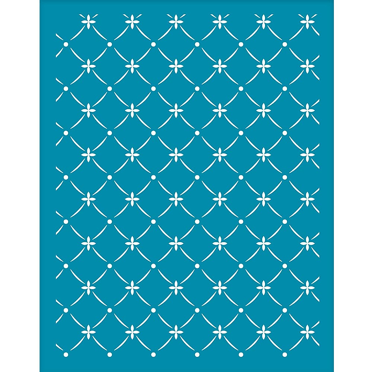 OLYCRAFT 4x5 Inch Clay Stencils Floral Pattern Silk Screen for Polymer Clay Diamond Tufted Silk Screen Stencils Mesh Transfer Stencils Plant Theme Mesh Stencil for Polymer Clay Jewelry Making