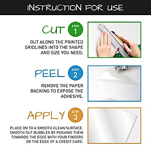 Clear Adhesive Sheets Roll on Wall 18 x 78Inch (6.5 Ft), includes 3 Dry Erase Markers, Bulletin Board Paper, Clear Adhesive Vinyl Sheets, Transparent Contact Paper, Peel and Stick Film by HA SHI