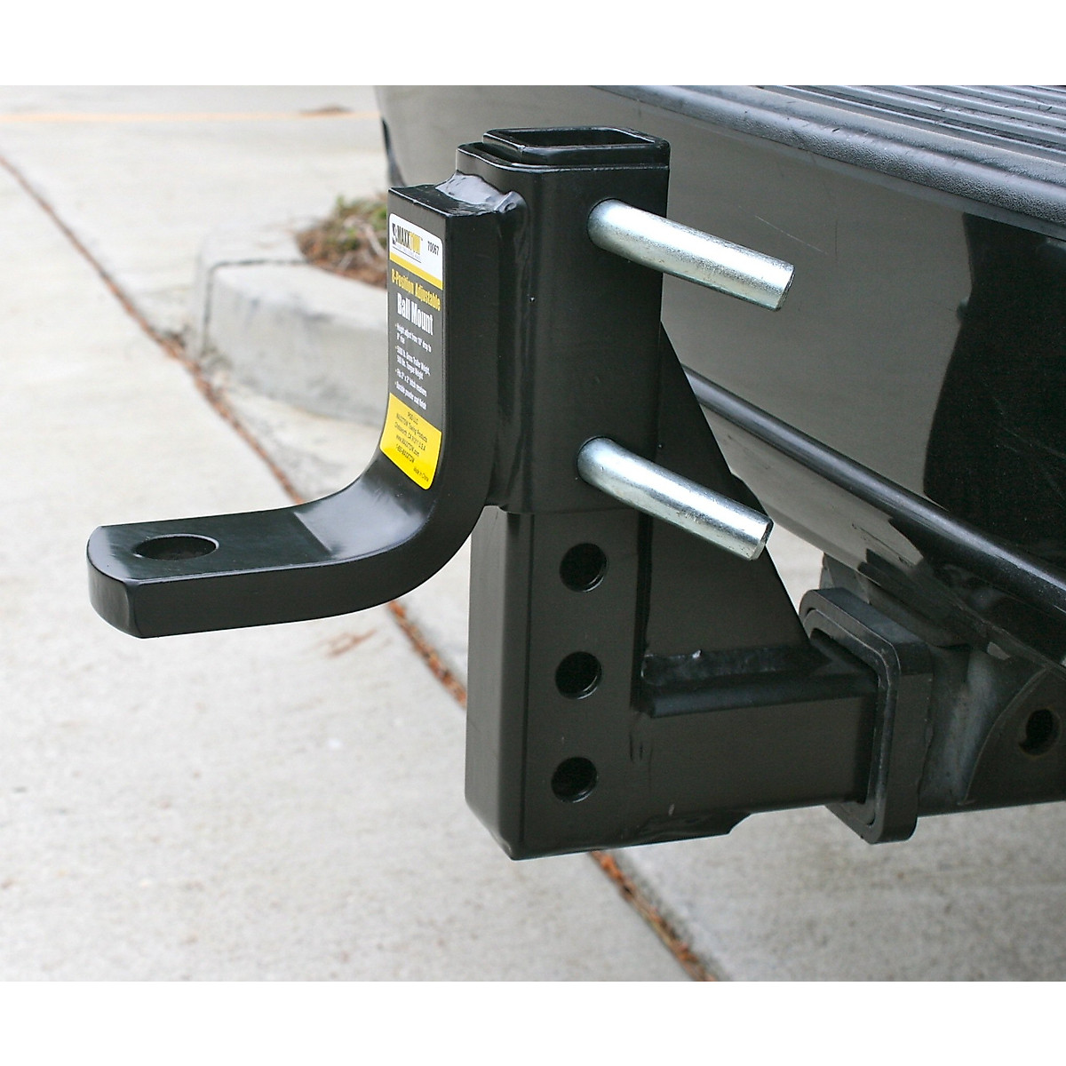 MaxxHaul 70067 Trailer Hitch - 8-Position Adjustable Ball Mount Tow Hitch - 5000 lbs. GTW Capacity , Black
