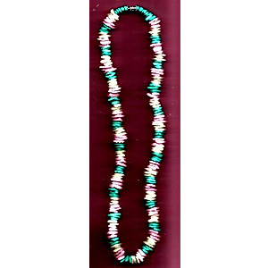 18" ROSE CLAM SHELL NECKLACE- FOR TEEN AGES COLOR ROSE, YELLOW & LIGHT GREEN