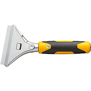 OLFA 8" Extra Heavy Duty Razor Scraper (XSR-200) - 8 Inch Steel Razor Blade Scraper Tool with Strike Tip & Non Slip Handle for Floors, Paint, Glass, Replacement Blades: OLFA BS & BSF Blades