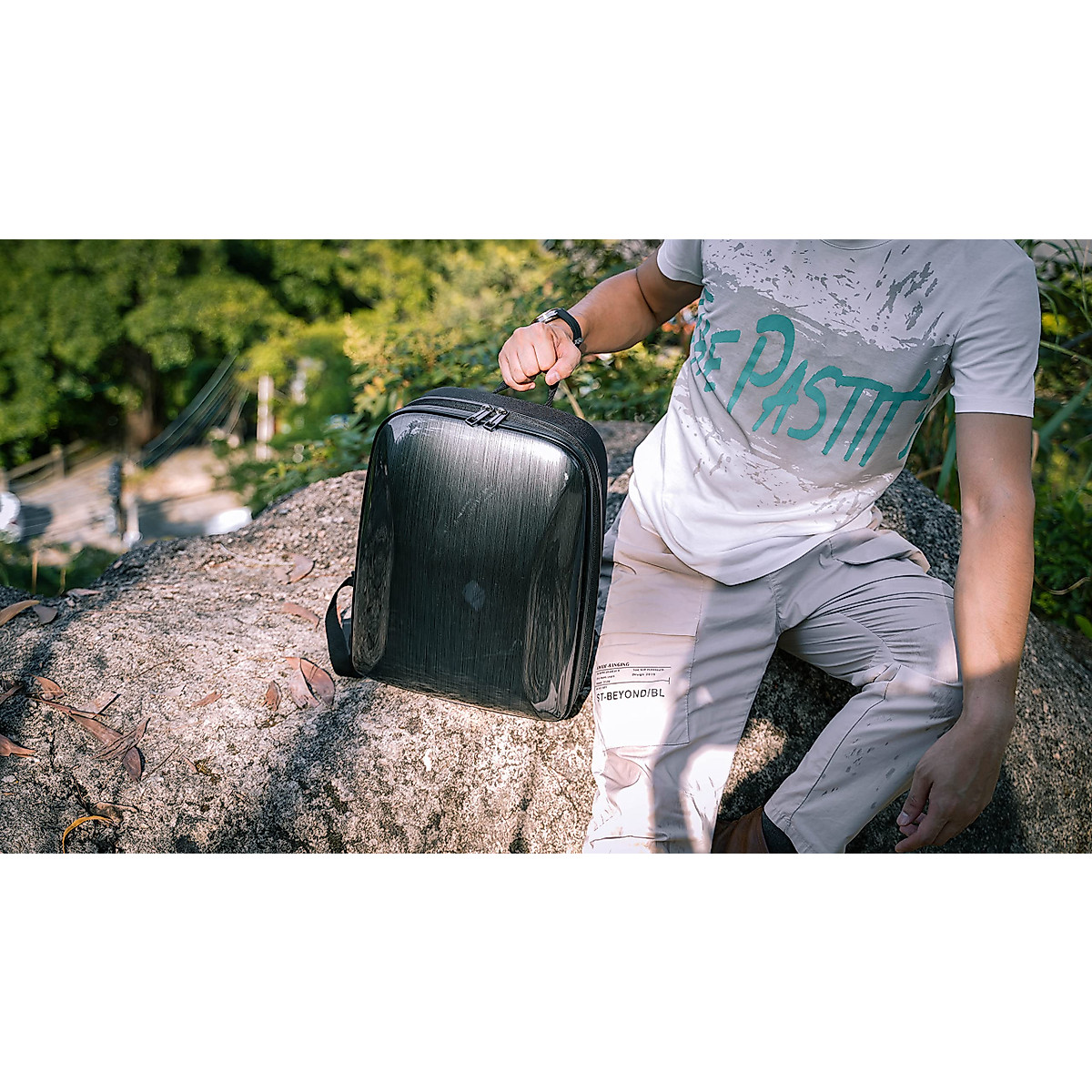 PONYRC Portable Hard Case Backpack for DJI Avata, FPV Goggles V2/ Goggles 2/ Goggles Integra, Waterproof Bag for DJI Avata Drone, Motion Controller and Other DJI Avata Accessories