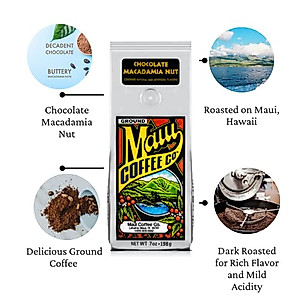 Maui Coffee Company, Maui Blend Chocolate Macadamia Nut coffee, 7 oz. - Ground