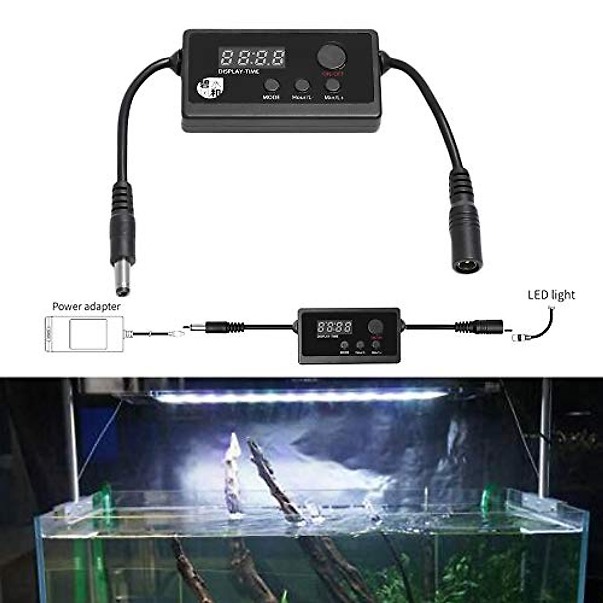 Way2top Fish Tank Aquarium LED Light,Intelligent Timing Dimming System, Modulator Lighting Controller (S2-PRO)