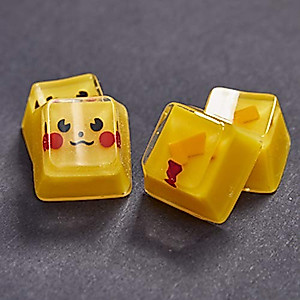 Gaming Keycaps Pikachu Resin Keycaps for Cherry MX Swtiches (OEM R4)…