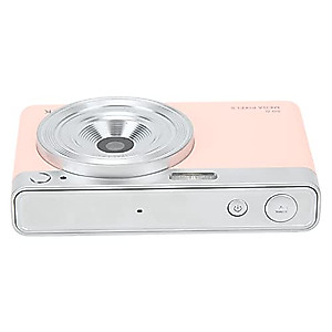 4K Digital Camera, 2.88In 50MP Pixels Mirrorless IPS HD Compact Camera, AF Autofocus 16X Zoom Camera with Built in LED Fill Light (Pink)
