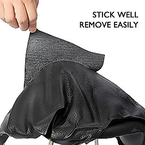 STMGOO Leather Repair Patch, Self-Adhesive Leather Repair Tape Kit for Couches Furniture Drivers Seat Sofas Car Seats Black 4x79inch