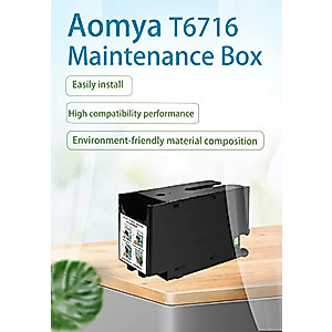 Aomya Remanufactured T6715 T6716 Ink Maintenance Box Compatible with Workforce Pro WF-4720 WF-4730 WF-4740 WF-3820 WF-4820 WF-4830 ET-8700 WF-4734 WF-C5790 WF-M5799 WF-C5710 EC-4020 Printer
