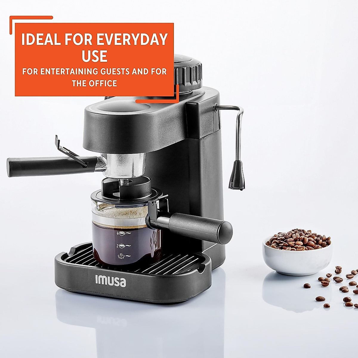 IMUSA USA GAU-18202 4 Cup Espresso/Cappuccino Maker