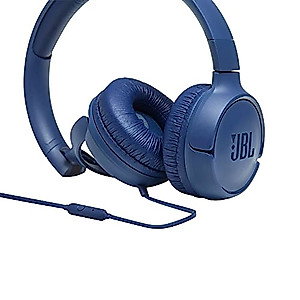 JBL TUNE 500 - Wired On-Ear Headphones - Blue