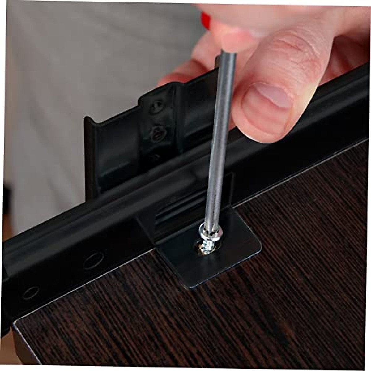 Tofficu 1 Pair Keyboard Rails Plastic Pallet Computer Desk Accessories PC Keyboard Drawer Slides Bearing Keyboard Tray Slide Rail Under Desk Tray Keyboard Rack Computer Drawer Tray Ball