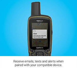 Garmin GPSMAP 65s, Button-Operated Handheld with Altimeter and Compass, Expanded Satellite Support and Multi-Band Technology, 2.6" Color Display