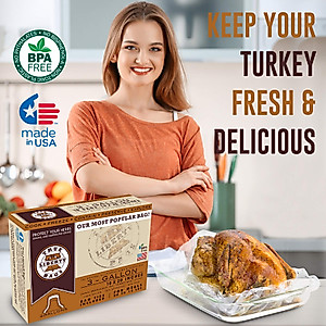 True Liberty All Purpose Plastic Bags for Trash, Yard Waste, Food Storage, Baking, Brining or Roasting, 3 Gallon, 25 Pack