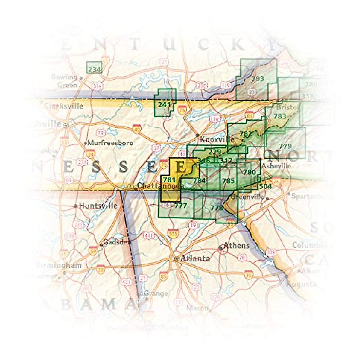 Tellico and Ocoee Rivers Map [Cherokee National Forest] (National Geographic Trails Illustrated Map, 781)