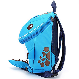HANZE Dinosaur Backpack Toddler Kids Child Cute Fashion Waterproof 3D Cartoon Bag for Boys and Girls Toddlers, Blue…