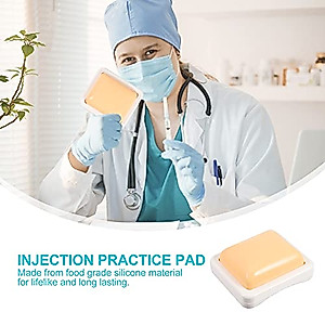 ULTECHNOVO 5pcs Equipment Injection Educational Silicone Intramuscular Practice Nurse Module Medical Trainer Diabetics Pad Supplies Venipuncture Model Human for Doctor Training Muscle Tool