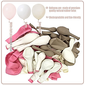 138Pcs Apricot White Balloon Arch Garland Kit White Nude Pink Apricot Party Balloons Decoration Set for Baby Shower Wedding Birthday Party Supplies Birthday Graduation Party…