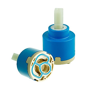 XUCHUAN 40 mm Replacement Ceramic Faucet Valve for Single Handle Kitchen Basin Faucet Part, Plastic Tap Cartridge