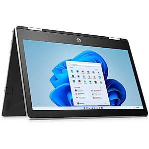 HP Pavilion x360 11.6-inch Laptop 2-in-1 Touchscreen HD Convertible Tablet Intel Pentium Silver 4GB DDR4 RAM 128GB SSD Intel UHD Graphics Windows 11 Home WiFi Bluetooth HDMI 11m-ap0033dx (Renewed)