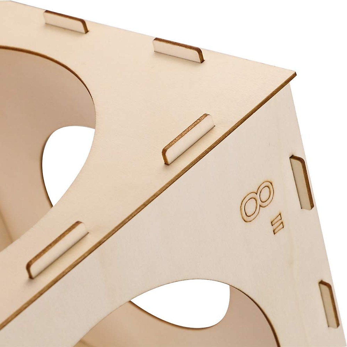 Fireboomoon 9 Holes Collapsible Wood Balloon Sizer Cube Box from 2" to 10",Balloon Measurement Tool for Birthday,Wedding,Party,Balloon Decorations,Balloon Arches,Balloon Columns (12" x 12" x 12")