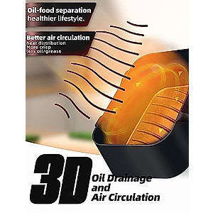 Mastery Mart 8-10QT Reusable Ninja Air Fryer Silicone Liners, 2 Pcs Ninja Air Fryer Silicone Pot/Basket, Durable/Easy to Clean Silicone Baking Tray for Air Fryer, Microwave, Oven, Steamer