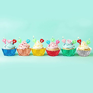 400 Pieces Mini Foil Metallic Cupcake Liners Muffin Paper Cases Baking Cups Colored Cupcake Liner for Holiday Wedding Birthday Party Baby Showers (10 Colors)