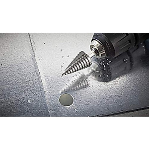 Bosch IMSDC4 1/4 In. to 7/8 In. High-Speed Steel Turbo Impact Step Drill Bit