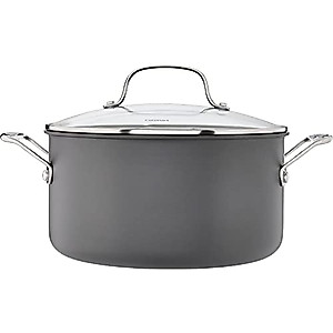 Cuisinart 644-24 Chef's Classic 6-Quart Nonstick-Hard-Anodized, Stockpot w/Cover & 619-14 Chef's Classic 1-Quart Nonstick-Hard-Anodized, Saucepan w/Cover