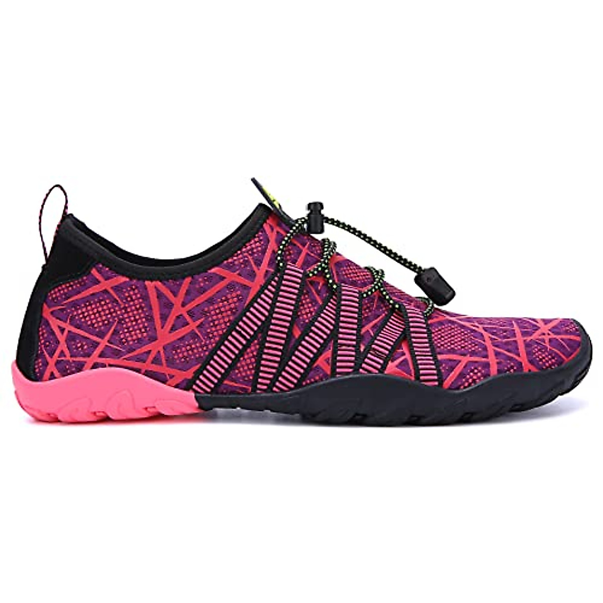 Bohuma Water Shoes,Aqua Shoes Quick-Dry Slip on Sport Swim Beach Surfing for Men Women,SX99619 Purple/Rosered 38
