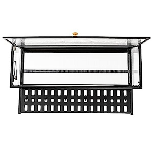 EurHomePlus Wall Cabinet Balcony Kitchen Wall Cabinet Living Room Bedroom Storage Cabinet Flip-Up Door Wall Cabinet Wall-Mounted Locker, Black