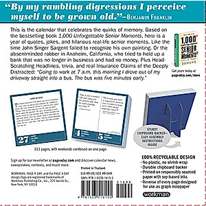 Unforgettable Senior Moments Page-A-Day Calendar 2023: Compulsively Readable Memory Lapses of the Rich, Famous, & Eccentric