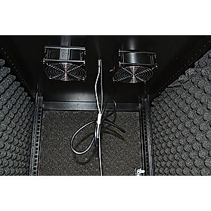 Soundproof Server Rack Quiet - Acoustic Sound Proof Server Cabinet - Up to 36% Noise Reduction - Locking Server Enclosure - Silent Networking Cabinet - Noise Sound Dampening Box (15U)